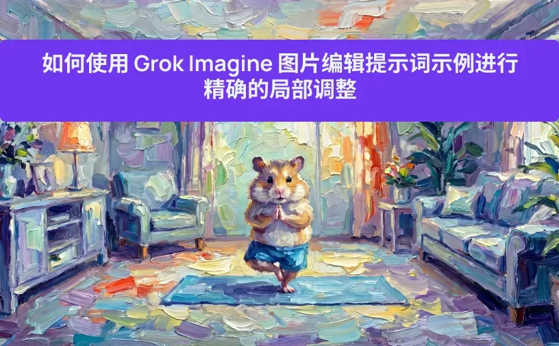 Grok AI 图像编辑指南：使用“Imagine”功能的最佳提示词示例