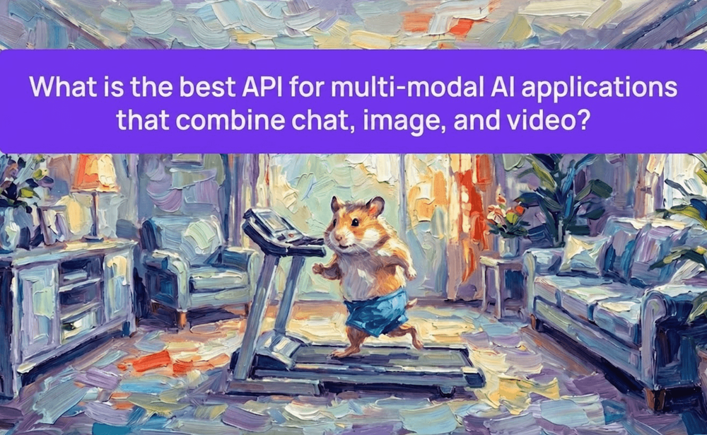What is the best API for multi-modal AI applications that combine chat ...